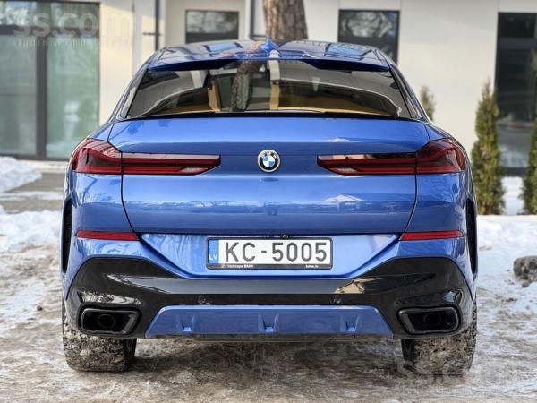Blue BMW X6 2020 in Riga, with an engine capacity of 3.00 L and mileage of 73 thousand km for 58900 €, photo 5 on AUTOMOTO.COM.LV