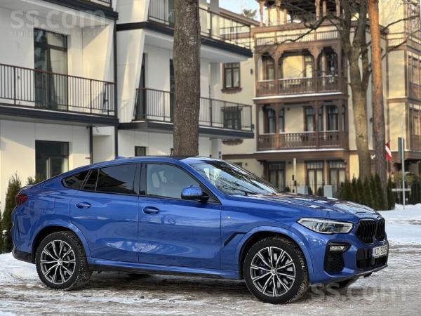 Blue BMW X6 2020 in Riga, with an engine capacity of 3.00 L and mileage of 73 thousand km for 58900 €, photo 8 on AUTOMOTO.COM.LV