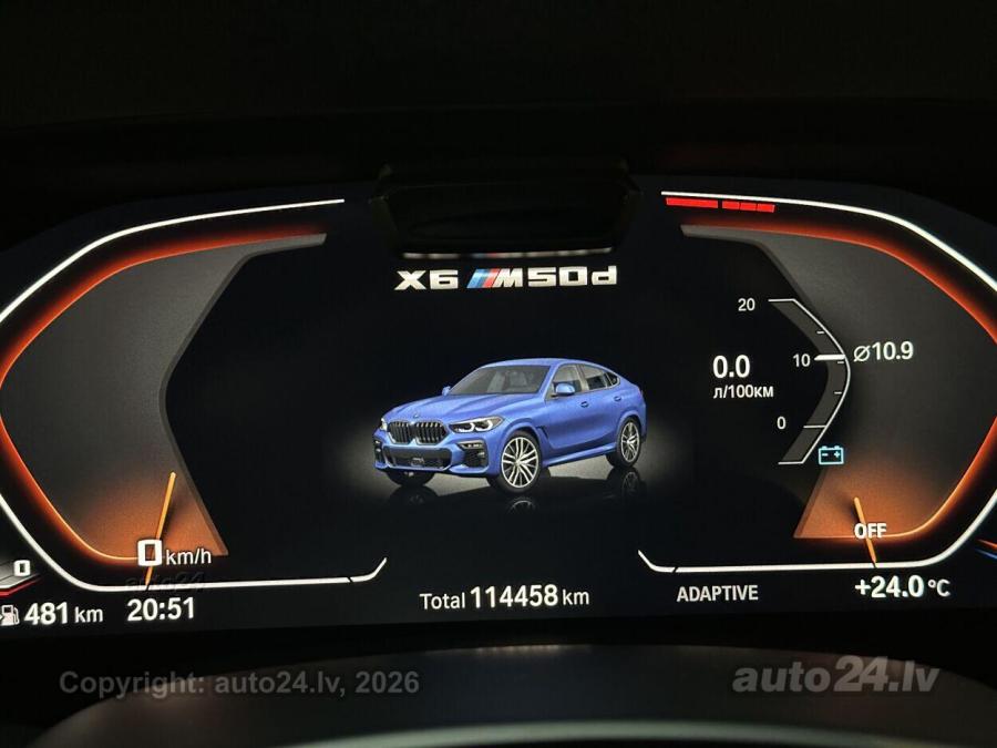 Zils BMW X6 2020 Tallina, ar dzinēja tilpumu 3.00 L un nobraukumu 125 tūkst. km par 62500 €, foto 7 vietnē AUTOMOTO.COM.LV