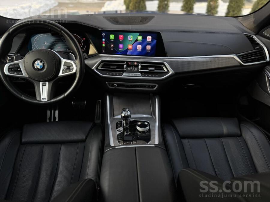 Blue BMW X6 2020 in Riga, with an engine capacity of 3.00 L and mileage of 77 thousand km for 54800 €, photo 18 on AUTOMOTO.COM.LV