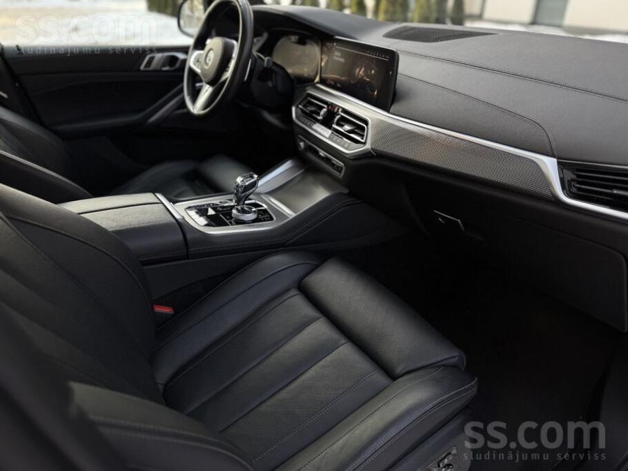 Blue BMW X6 2020 in Riga, with an engine capacity of 3.00 L and mileage of 77 thousand km for 54800 €, photo 19 on AUTOMOTO.COM.LV