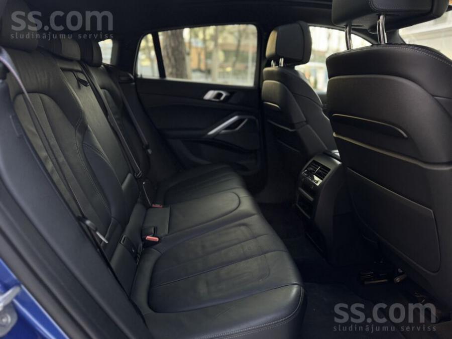 Blue BMW X6 2020 in Riga, with an engine capacity of 3.00 L and mileage of 77 thousand km for 54800 €, photo 29 on AUTOMOTO.COM.LV
