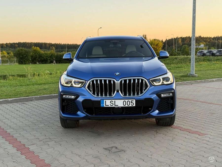 Синий БМВ Х6 2020 в Вильнюс, объемом двигателя 2.99 л и пробегом 74 тыс. км за 54500 €, фото 9 на AUTOMOTO.COM.LV