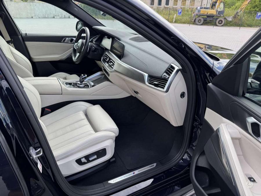 Blue BMW X6 2021 in Telschi, with an engine capacity of 2.99 L and mileage of 181 thousand km for 50500 €, photo 34 on AUTOMOTO.COM.LV