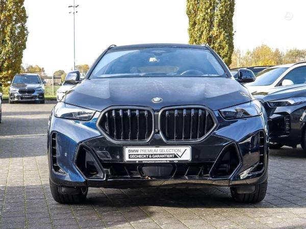 Blue BMW X6 2024 in Vilnius, with an engine capacity of 2.99 L and mileage of 21 thousand km for 79898 €, photo 3 on AUTOMOTO.COM.LV