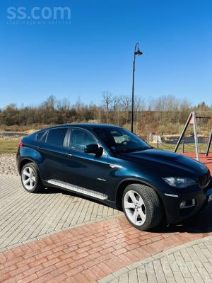 Blue BMW X6 2014 in Bauska, with an engine capacity of 3.00 L and mileage of 299 thousand km for 15500 €, photo 6 on AUTOMOTO.COM.LV