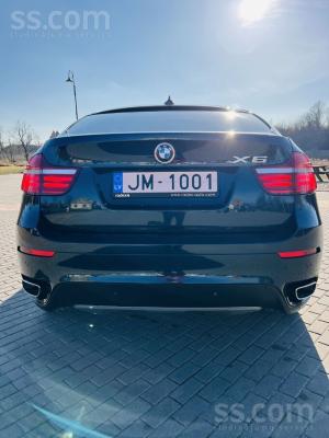 Blue BMW X6 2014 in Bauska, with an engine capacity of 3.00 L and mileage of 299 thousand km for 15500 €, photo 10 on AUTOMOTO.COM.LV