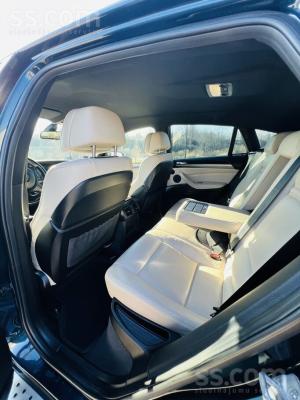 Blue BMW X6 2014 in Bauska, with an engine capacity of 3.00 L and mileage of 299 thousand km for 15500 €, photo 14 on AUTOMOTO.COM.LV