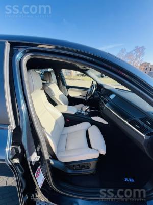 Blue BMW X6 2014 in Bauska, with an engine capacity of 3.00 L and mileage of 299 thousand km for 15500 €, photo 15 on AUTOMOTO.COM.LV