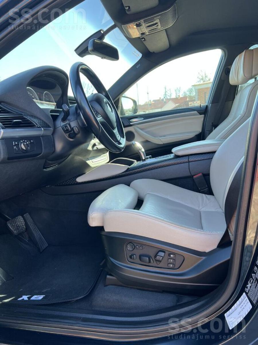 Blue BMW X6 2014 in Bauska, with an engine capacity of 3.00 L and mileage of 299 thousand km for 15500 €, photo 16 on AUTOMOTO.COM.LV