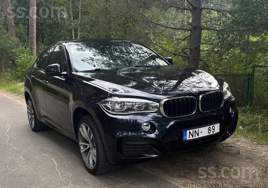 Синий БМВ Х6 2017 в Рига, объемом двигателя 3.00 л и пробегом 150 тыс. км за 26900 €, фото 4 на AUTOMOTO.COM.LV