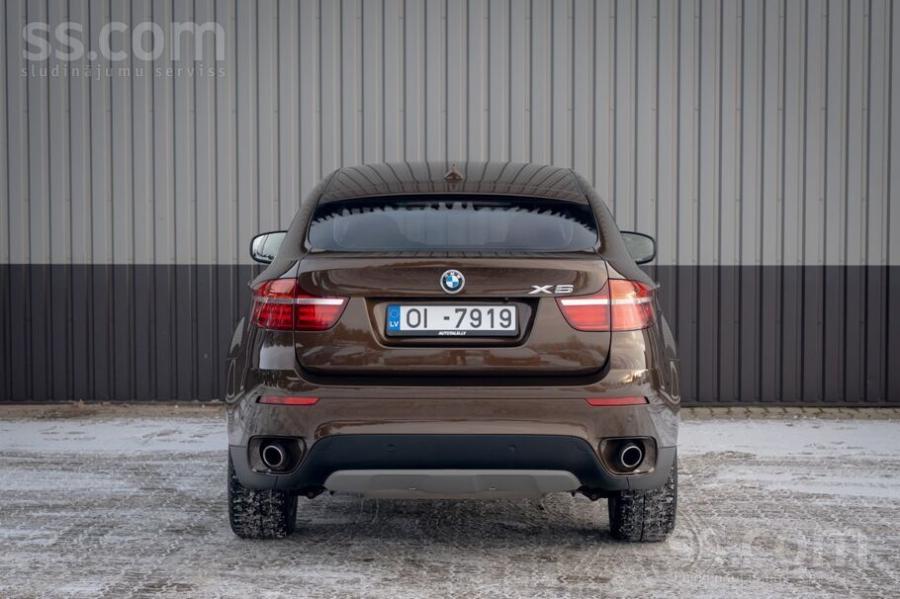 Brown BMW X6 2014 in Talsi, with an engine capacity of 3.00 L and mileage of 142 thousand km for 19950 €, photo 5 on AUTOMOTO.COM.LV
