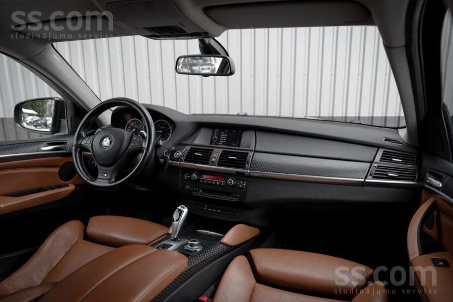 Brown BMW X6 2014 in Talsi, with an engine capacity of 3.00 L and mileage of 142 thousand km for 19950 €, photo 8 on AUTOMOTO.COM.LV
