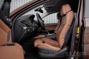 Brown BMW X6 2014 in Talsi, with an engine capacity of 3.00 L and mileage of 142 thousand km for 19950 €, photo 9 on AUTOMOTO.COM.LV