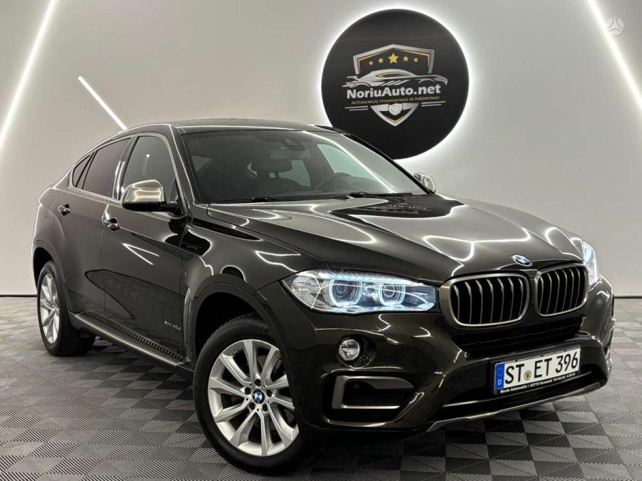 Brown BMW X6 2015 in Marijampole, with an engine capacity of 2.99 L and mileage of 215 thousand km for 22999 €, photo 1 on AUTOMOTO.COM.LV