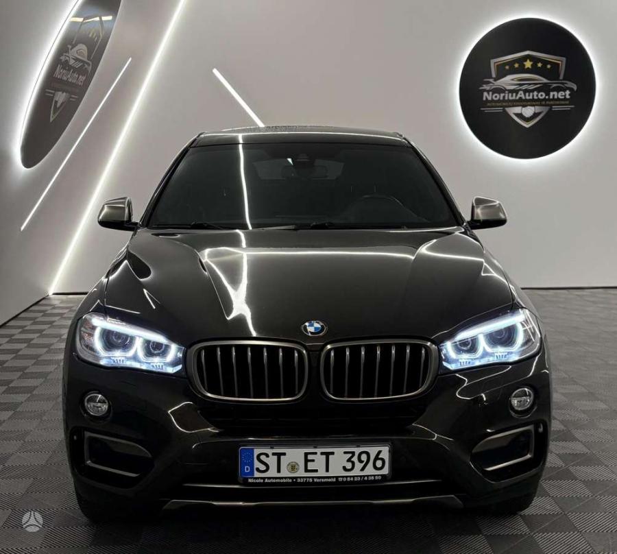 Brown BMW X6 2015 in Marijampole, with an engine capacity of 2.99 L and mileage of 215 thousand km for 22999 €, photo 33 on AUTOMOTO.COM.LV
