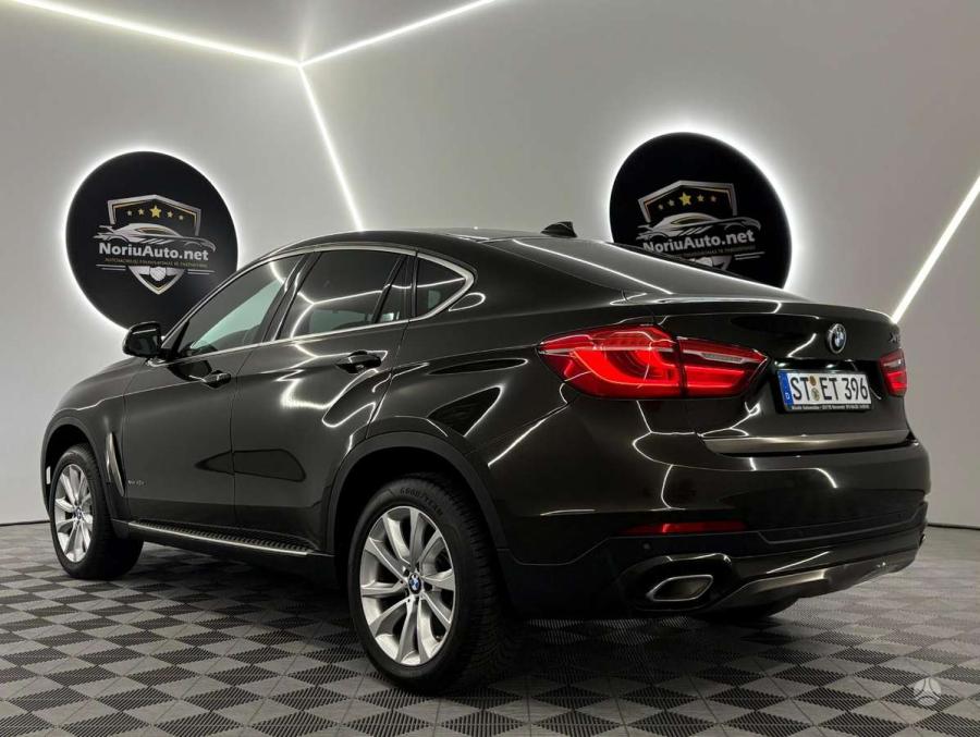 Brown BMW X6 2015 in Marijampole, with an engine capacity of 2.99 L and mileage of 215 thousand km for 22999 €, photo 35 on AUTOMOTO.COM.LV