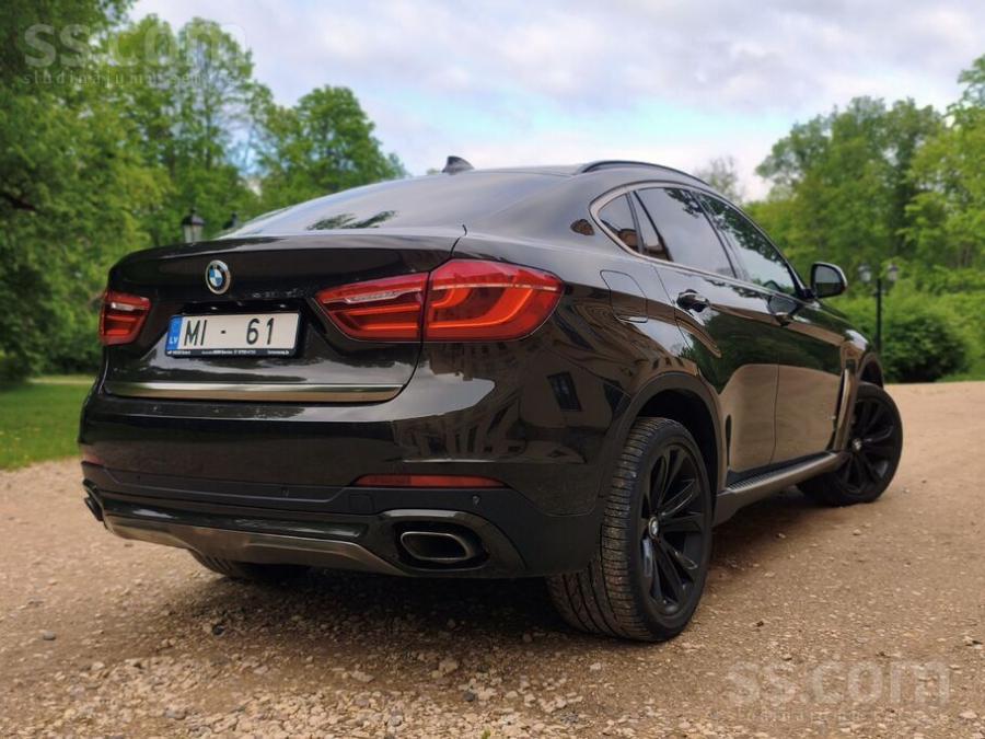 Brown BMW X6 2015 in Preili, with an engine capacity of 3.00 L and mileage of 257 thousand km for 20995 €, photo 5 on AUTOMOTO.COM.LV