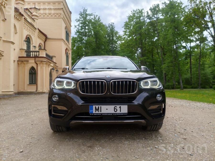 Brown BMW X6 2015 in Preili, with an engine capacity of 3.00 L and mileage of 257 thousand km for 20995 €, photo 9 on AUTOMOTO.COM.LV