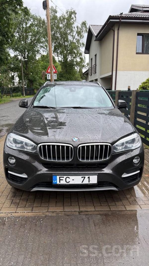 Brown BMW X6 2016 in Riga, with an engine capacity of 3.00 L and mileage of 0 thousand km for 16790 €, photo 1 on AUTOMOTO.COM.LV