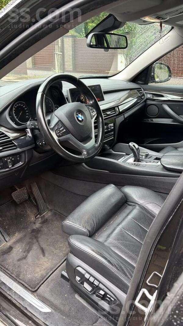 Brown BMW X6 2016 in Riga, with an engine capacity of 3.00 L and mileage of 0 thousand km for 16790 €, photo 7 on AUTOMOTO.COM.LV