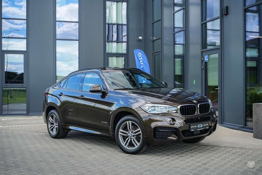 Brown BMW X6 2016 in Kaunas, with an engine capacity of 3.00 L and mileage of 144 thousand km for 27450 €, photo 1 on AUTOMOTO.COM.LV