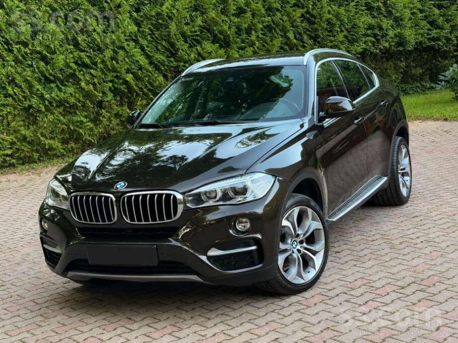 Brown BMW X6 2016 in Cesis, with an engine capacity of 3.00 L and mileage of 217 thousand km for 19950 €, photo 1 on AUTOMOTO.COM.LV