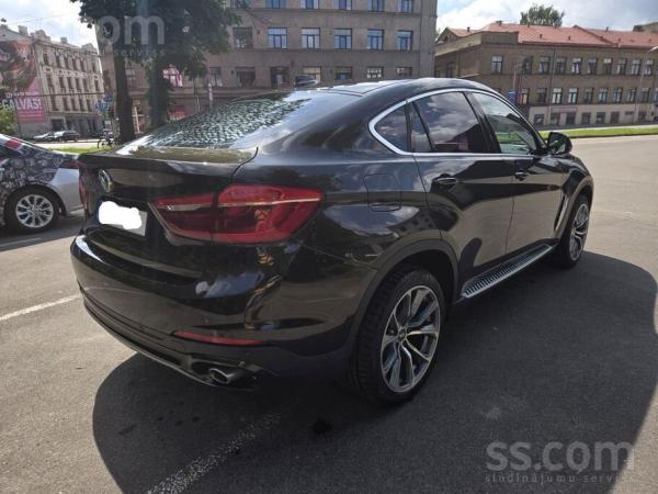 Brown BMW X6 2016 in Riga, with an engine capacity of 3.00 L and mileage of 95 thousand km for 27990 €, photo 3 on AUTOMOTO.COM.LV