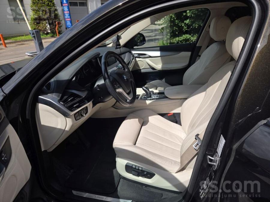 Brown BMW X6 2016 in Riga, with an engine capacity of 3.00 L and mileage of 95 thousand km for 27990 €, photo 7 on AUTOMOTO.COM.LV