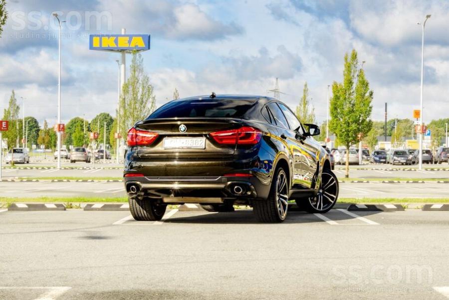 Brown BMW X6 2016 in Riga, with an engine capacity of 3.00 L and mileage of 181 thousand km for 23590 €, photo 6 on AUTOMOTO.COM.LV