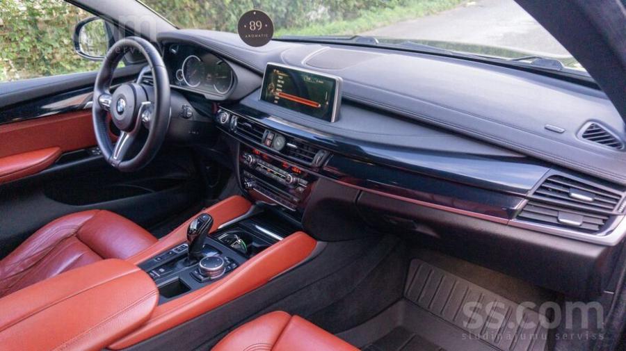 Brown BMW X6 2016 in Riga, with an engine capacity of 3.00 L and mileage of 181 thousand km for 23590 €, photo 11 on AUTOMOTO.COM.LV