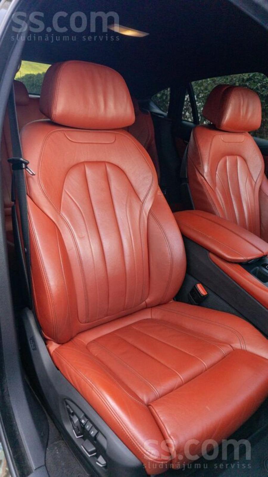 Brown BMW X6 2016 in Riga, with an engine capacity of 3.00 L and mileage of 181 thousand km for 23590 €, photo 29 on AUTOMOTO.COM.LV