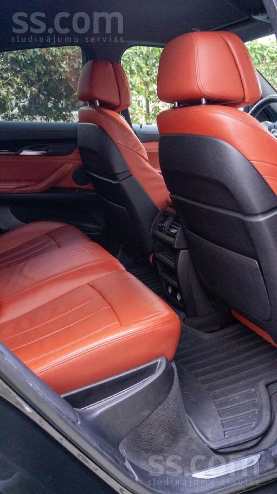 Brown BMW X6 2016 in Riga, with an engine capacity of 3.00 L and mileage of 181 thousand km for 23590 €, photo 30 on AUTOMOTO.COM.LV