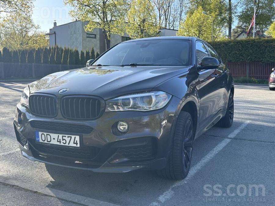 Brown BMW X6 2018 in Jurmala, with an engine capacity of 3.00 L and mileage of 103 thousand km for 10850 €, photo 5 on AUTOMOTO.COM.LV