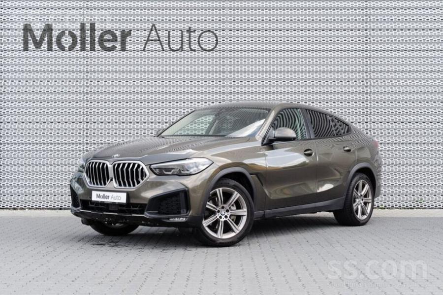 Brown BMW X6 2021 in Riga, with an engine capacity of 3.00 L and mileage of 104 thousand km for 56050 €, photo 1 on AUTOMOTO.COM.LV