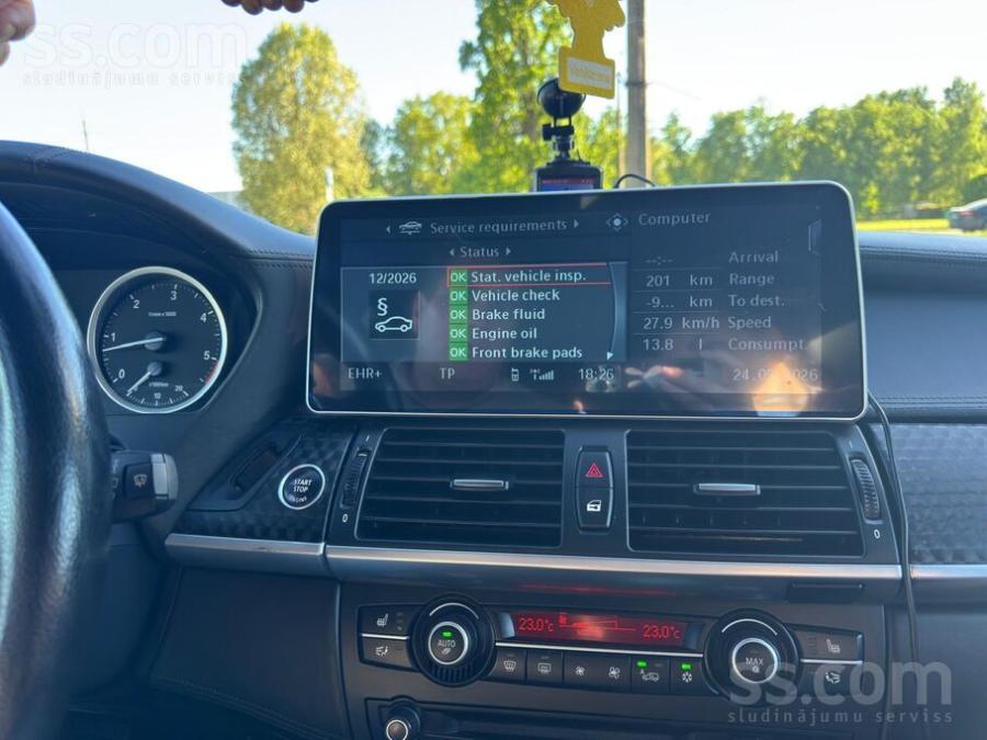 Green BMW X6 2010 in Riga, with an engine capacity of 3.00 L and mileage of 218 thousand km for 12700 €, photo 27 on AUTOMOTO.COM.LV