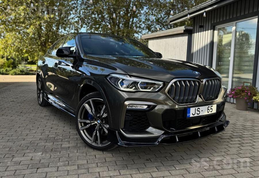 Green BMW X6 2019 in Riga, with an engine capacity of 3.00 L and mileage of 159 thousand km for 50400 €, photo 3 on AUTOMOTO.COM.LV