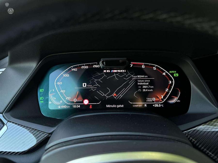 Зеленый БМВ Х6 2020 в Вильнюс, объемом двигателя 4.40 л и пробегом 90 тыс. км за 58000 €, фото 20 на AUTOMOTO.COM.LV