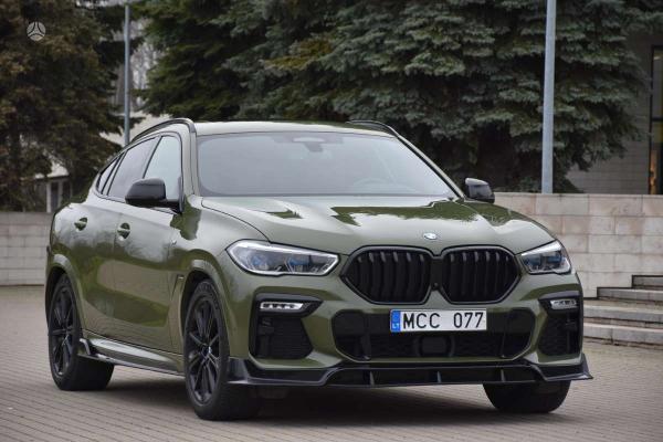 Green BMW X6 2021 in Vilnius, with an engine capacity of 2.99 L and mileage of 125 thousand km for 69500 €, photo 4 on AUTOMOTO.COM.LV