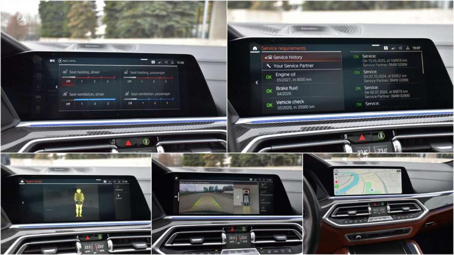Зеленый БМВ Х6 2021 в Вильнюс, объемом двигателя 2.99 л и пробегом 125 тыс. км за 69500 €, фото 19 на AUTOMOTO.COM.LV