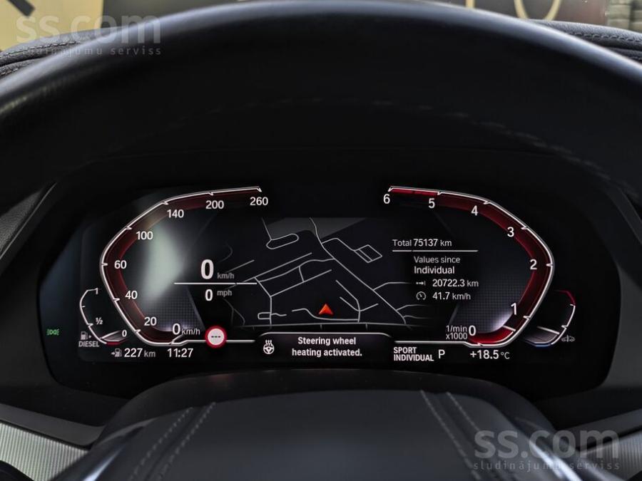 Zaļš BMW X6 2021 Tukums, ar dzinēja tilpumu 3.00 L un nobraukumu 75 tūkst. km par 49990 €, foto 11 vietnē AUTOMOTO.COM.LV