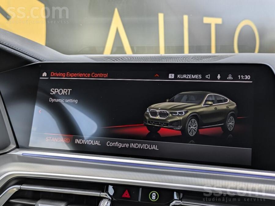 Zaļš BMW X6 2021 Tukums, ar dzinēja tilpumu 3.00 L un nobraukumu 75 tūkst. km par 49990 €, foto 16 vietnē AUTOMOTO.COM.LV