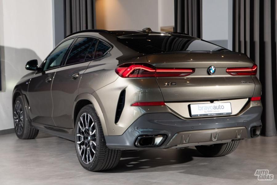 Green BMW X6 2025 in Kaunas, with an engine capacity of 3.00 L and mileage of 16 thousand km for 82771 €, photo 8 on AUTOMOTO.COM.LV