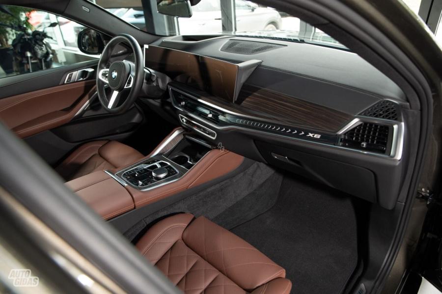 Green BMW X6 2025 in Kaunas, with an engine capacity of 3.00 L and mileage of 16 thousand km for 82771 €, photo 16 on AUTOMOTO.COM.LV