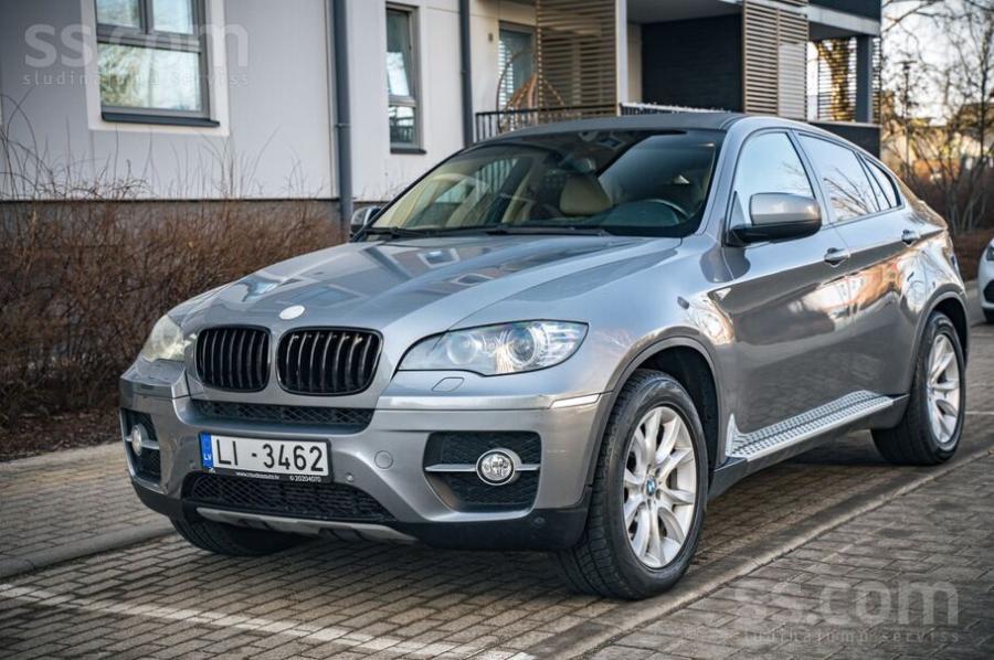 Grey BMW X6 2008 in Riga, with an engine capacity of 3.00 L and mileage of 0 thousand km for 8990 €, photo 1 on AUTOMOTO.COM.LV