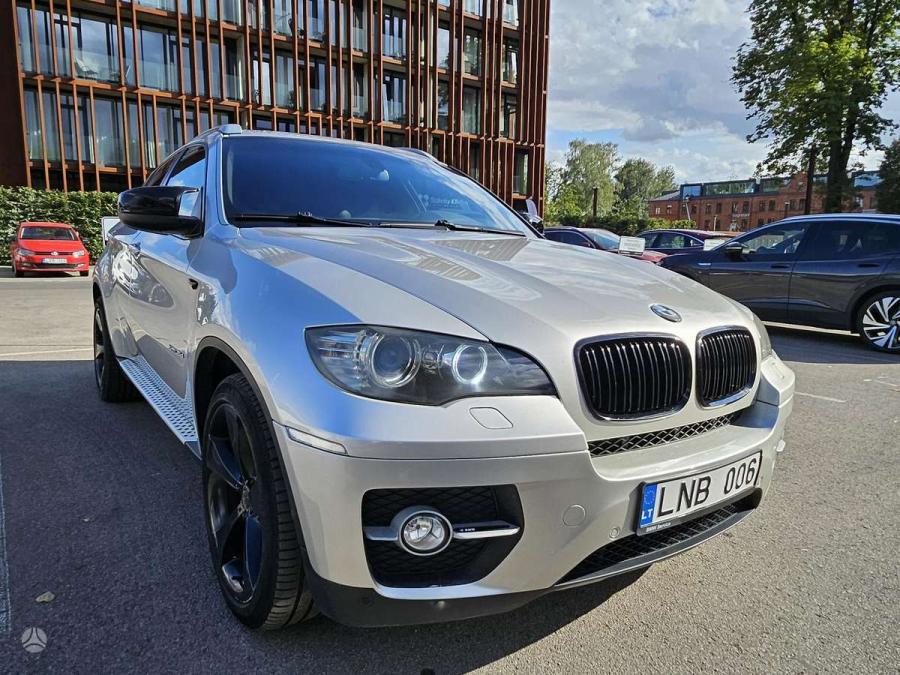 Pelēks BMW X6 2008 Kauņa, ar dzinēja tilpumu 2.99 L un nobraukumu 364 tūkst. km par 9300 €, foto 4 vietnē AUTOMOTO.COM.LV