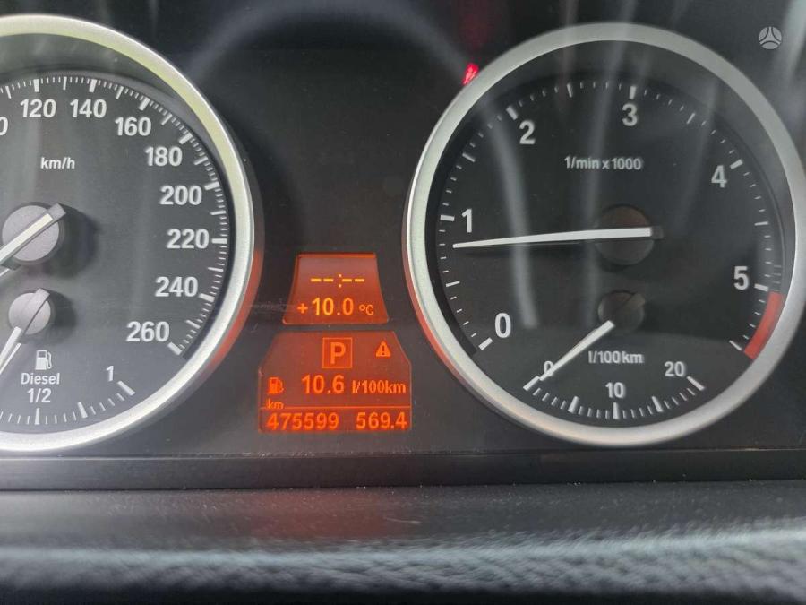 Grey BMW X6 2008 in Jonava, with an engine capacity of 2.99 L and mileage of 476 thousand km for 8000 €, photo 10 on AUTOMOTO.COM.LV