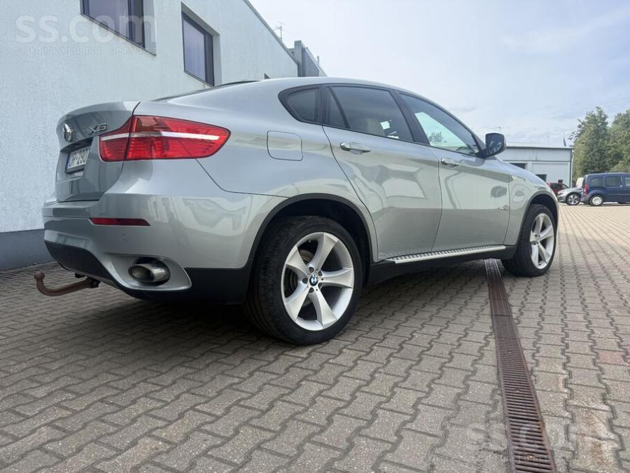 Grey BMW X6 2009 in Riga, with an engine capacity of 3.00 L and mileage of 223 thousand km for 10950 €, photo 5 on AUTOMOTO.COM.LV
