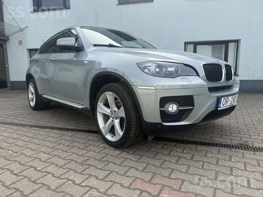 Grey BMW X6 2009 in Riga, with an engine capacity of 3.00 L and mileage of 223 thousand km for 10950 €, photo 6 on AUTOMOTO.COM.LV