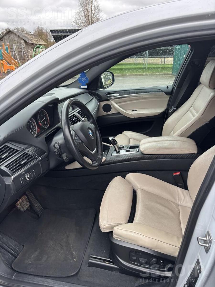 Pelēks BMW X6 2010 Jelgava, ar dzinēja tilpumu 3.00 L un nobraukumu 233 tūkst. km par 13900 €, foto 10 vietnē AUTOMOTO.COM.LV
